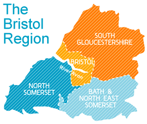 Geographic Regional Map Of Bristol